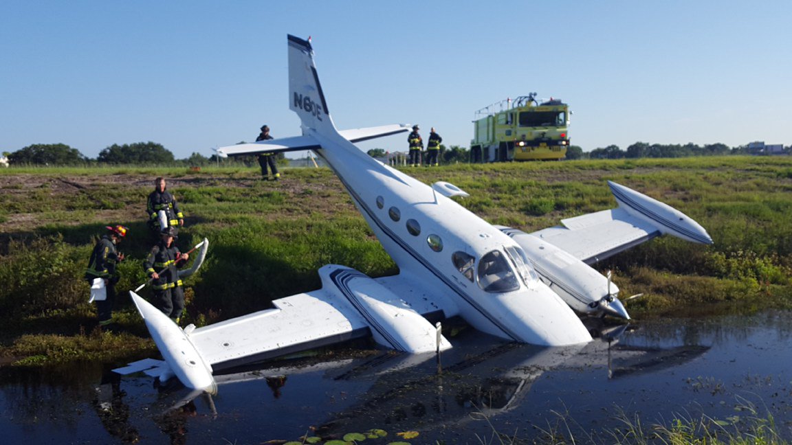 Kathryn's Report: Runway Excursion: Cessna 340A, N60E; accident ...