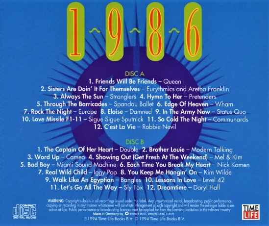 ELECTRONIC 80s - by Michael Bailey: THE 80S COLLECTION - TIME LIFE ...