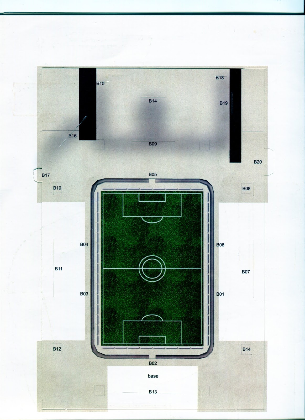 Mundo Miniatura: Papercraft Arena da Baixada - Atlético Paranaense.
