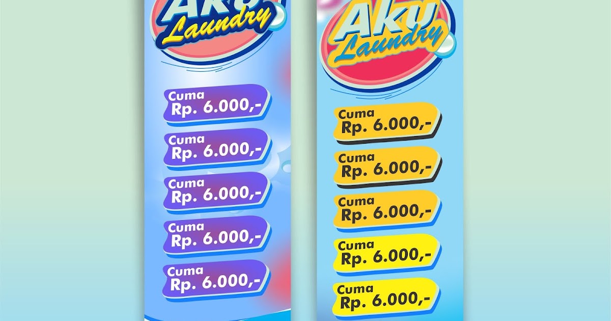 Template x Banner Laundry CDR terbaru (VECTOR) - Agen87
