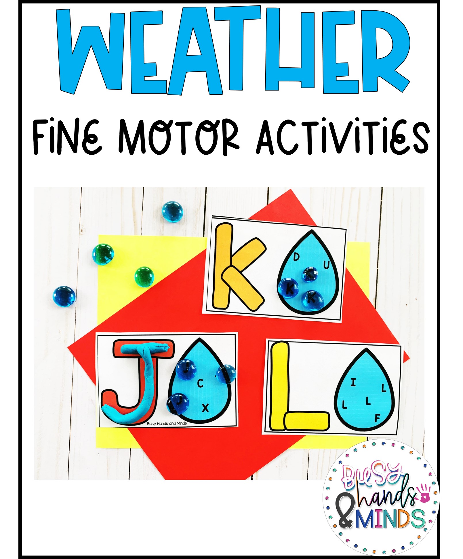Weather Fine Motor for Preschool | Busy Hands and Minds