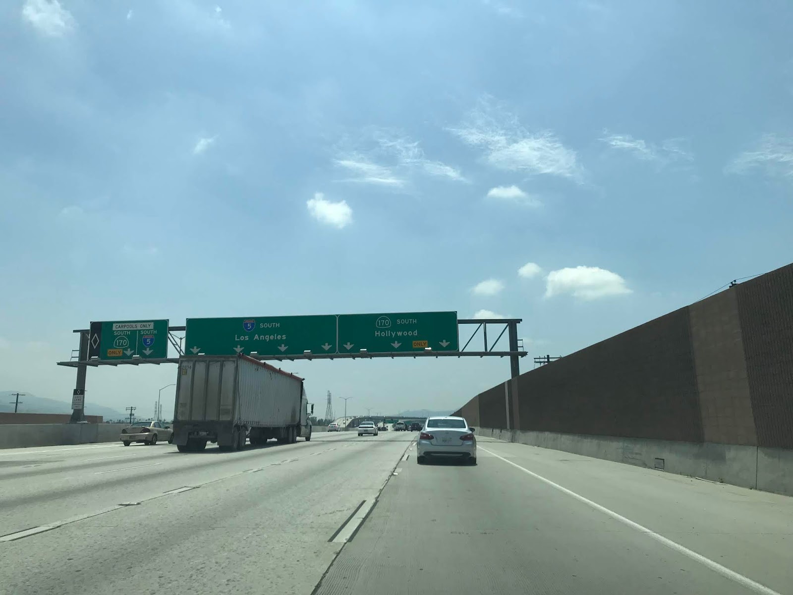 Hollywood Freeway; California State Route 170, US Route 101, US Route ...