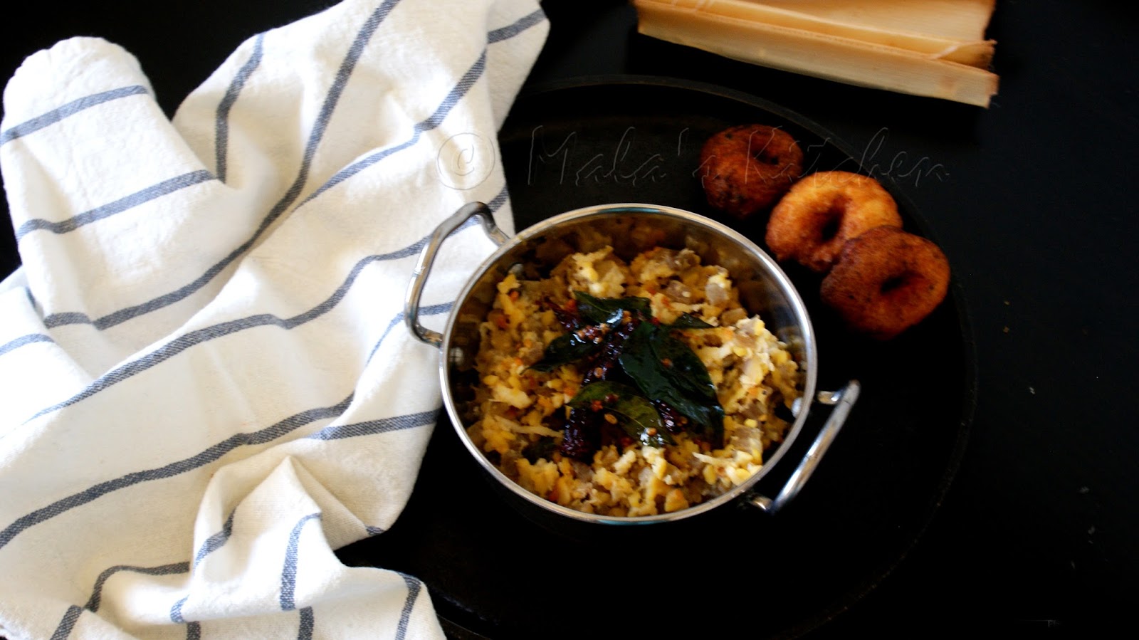 Valethind Karimbdh | Baledindu Palya | Banana Stem Curry - Malas-Kitchen