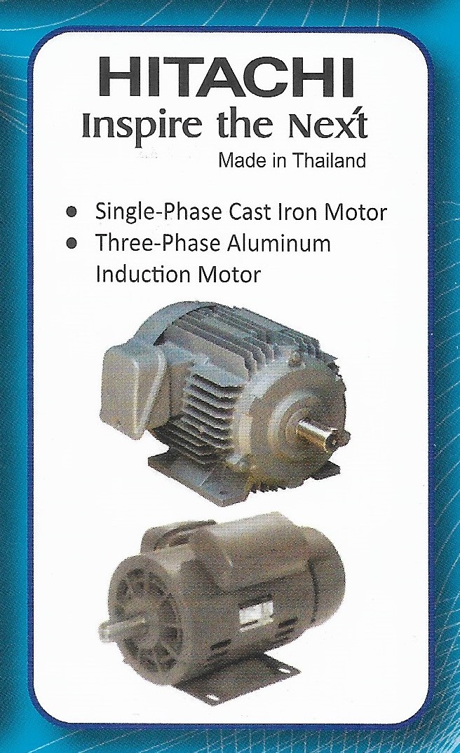 MaximaxSystems.com: HITACHI CAST IRON & INDUCTION MOTOR