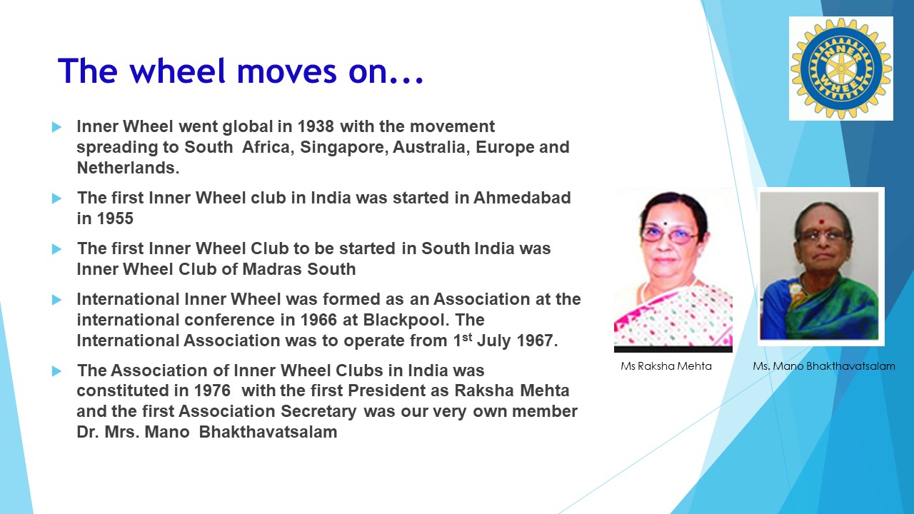 Inner Wheel Club of Madras South- District 323: About Inner Wheel and ...