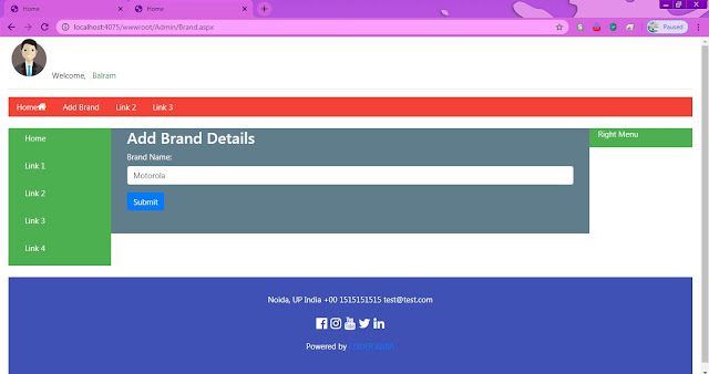 How to Insert Brand Record in POS ASP.NET Website with source code ...
