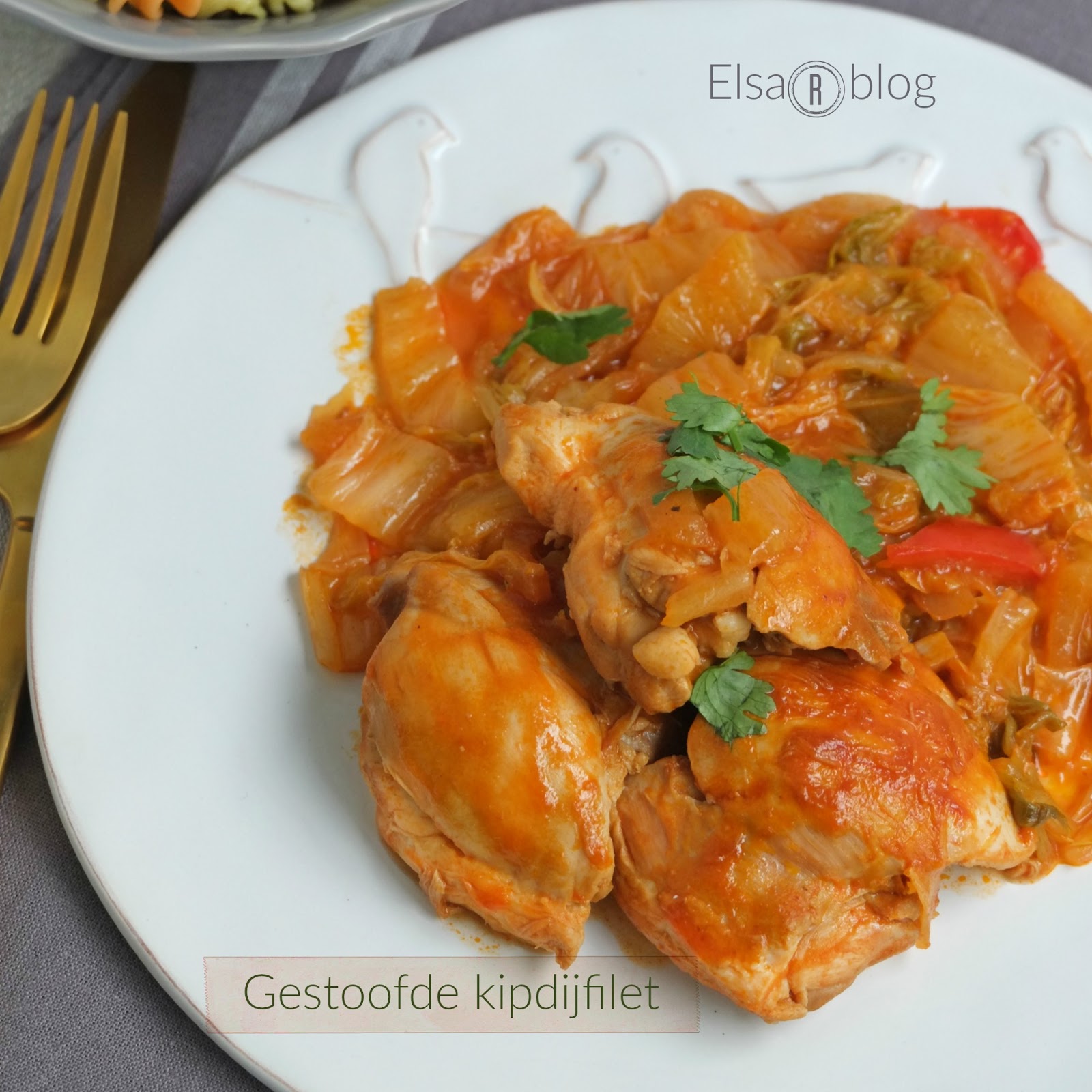 Gestoofde kipdijfilet - Recept uit Portugal – ElsaRblog