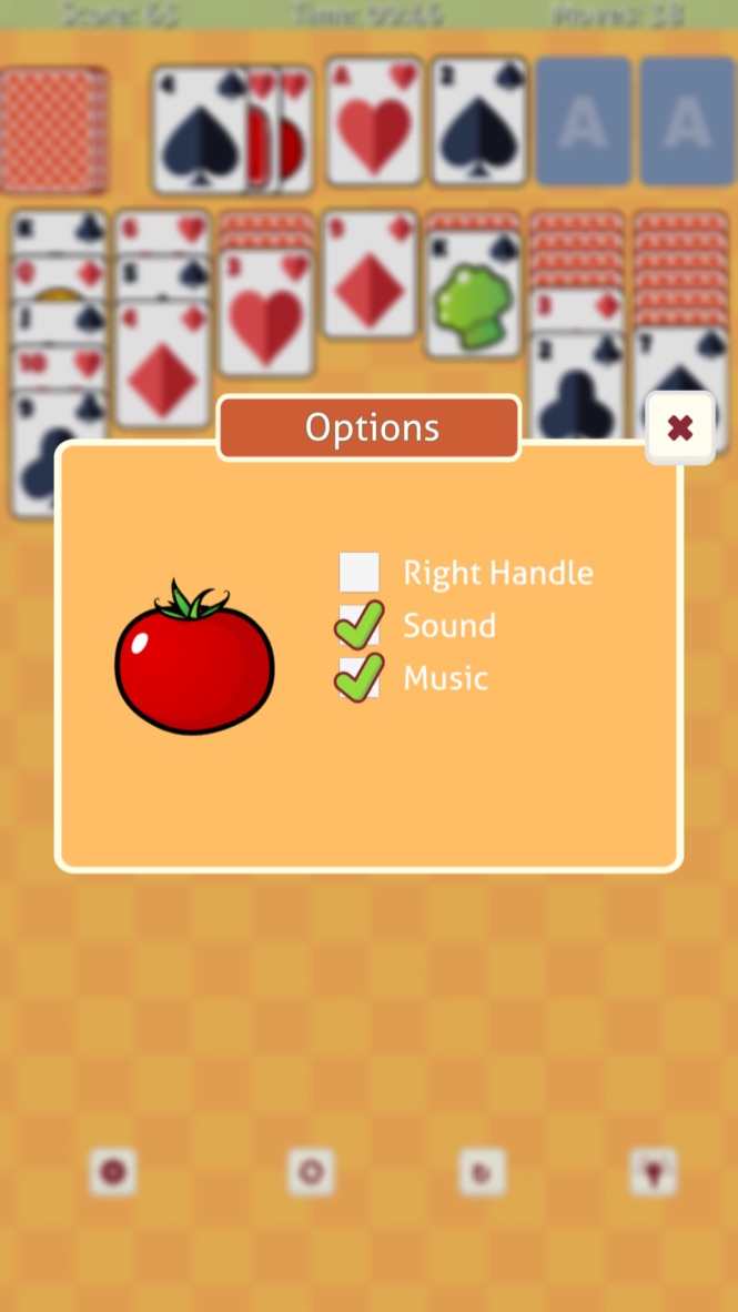 For programming mobile game: Fruit solitaire