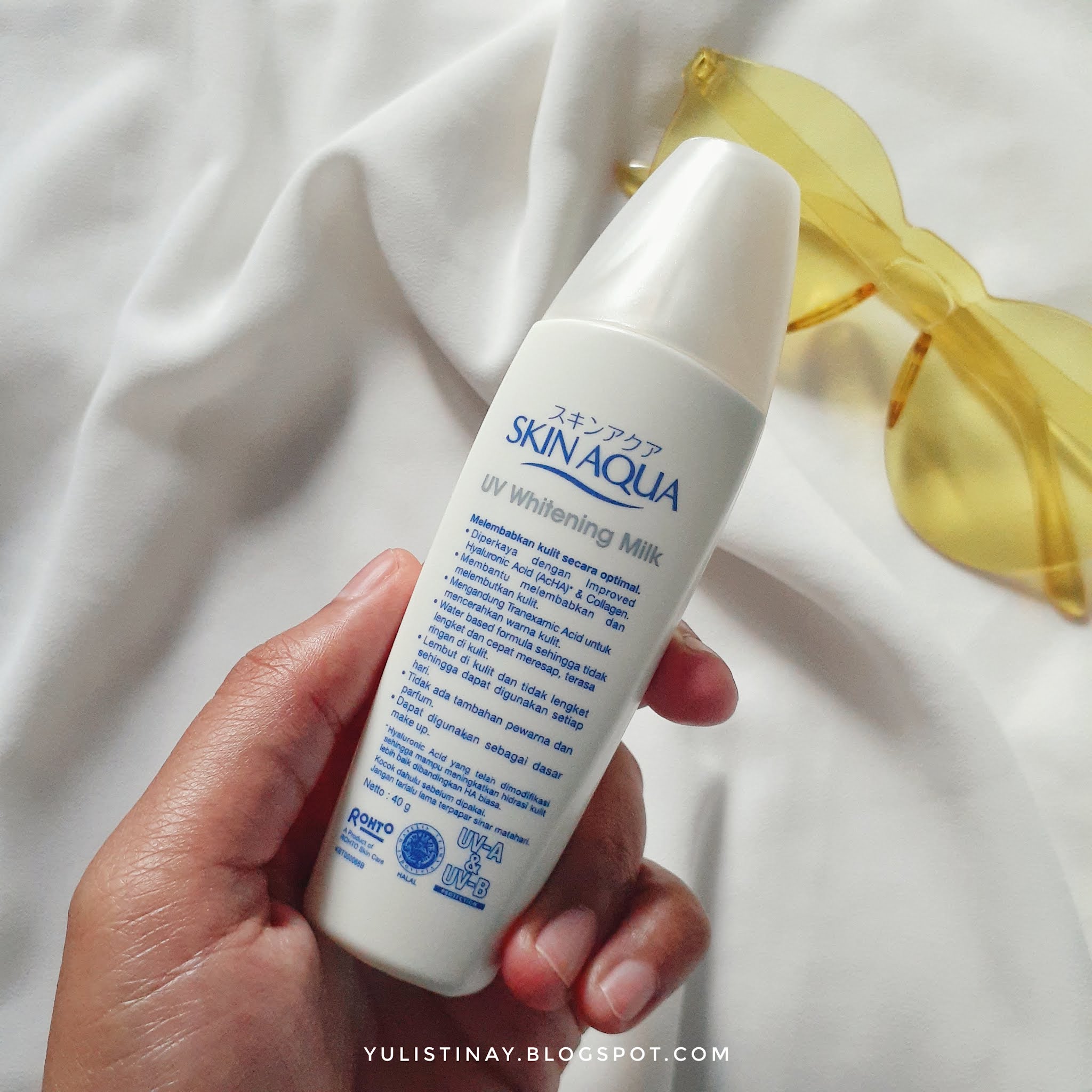 REVIEW : Skin Aqua UV Whitening Milk SPF50 PA++++ - The Yulistinay's Diary
