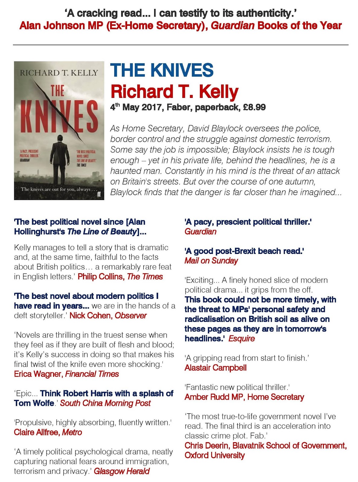 Richard T Kelly: 2017-04-23