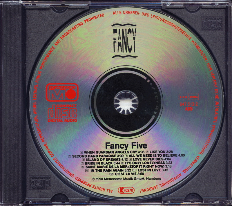 Melomania - original rare 5", 7", 12", LP's, CD's: Fancy - Five CD