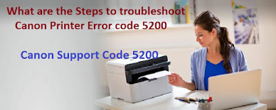 What are the Steps to troubleshoot Canon Printer Error code 5200