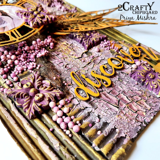 2 Crafty Chipboard : Discover ~ Canvas by Priya Mishra