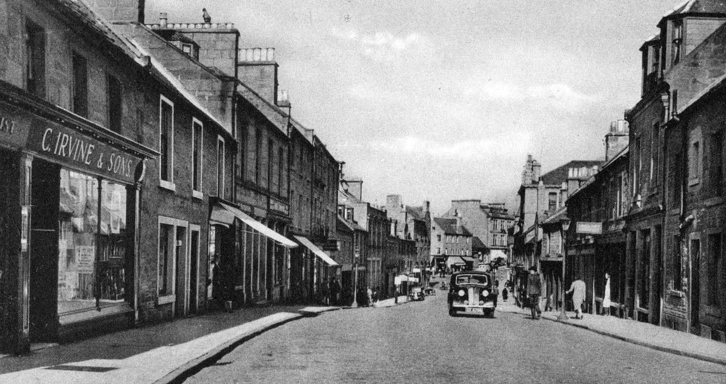 Tour Scotland: Old Photographs West High Street Forfar Scotland
