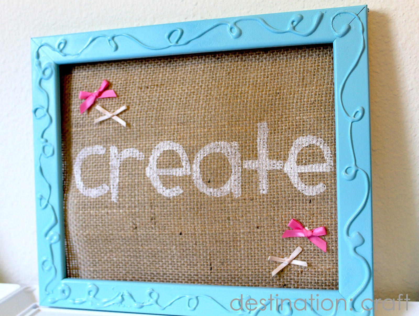 Destination: Craft: Framed "Create" Sign