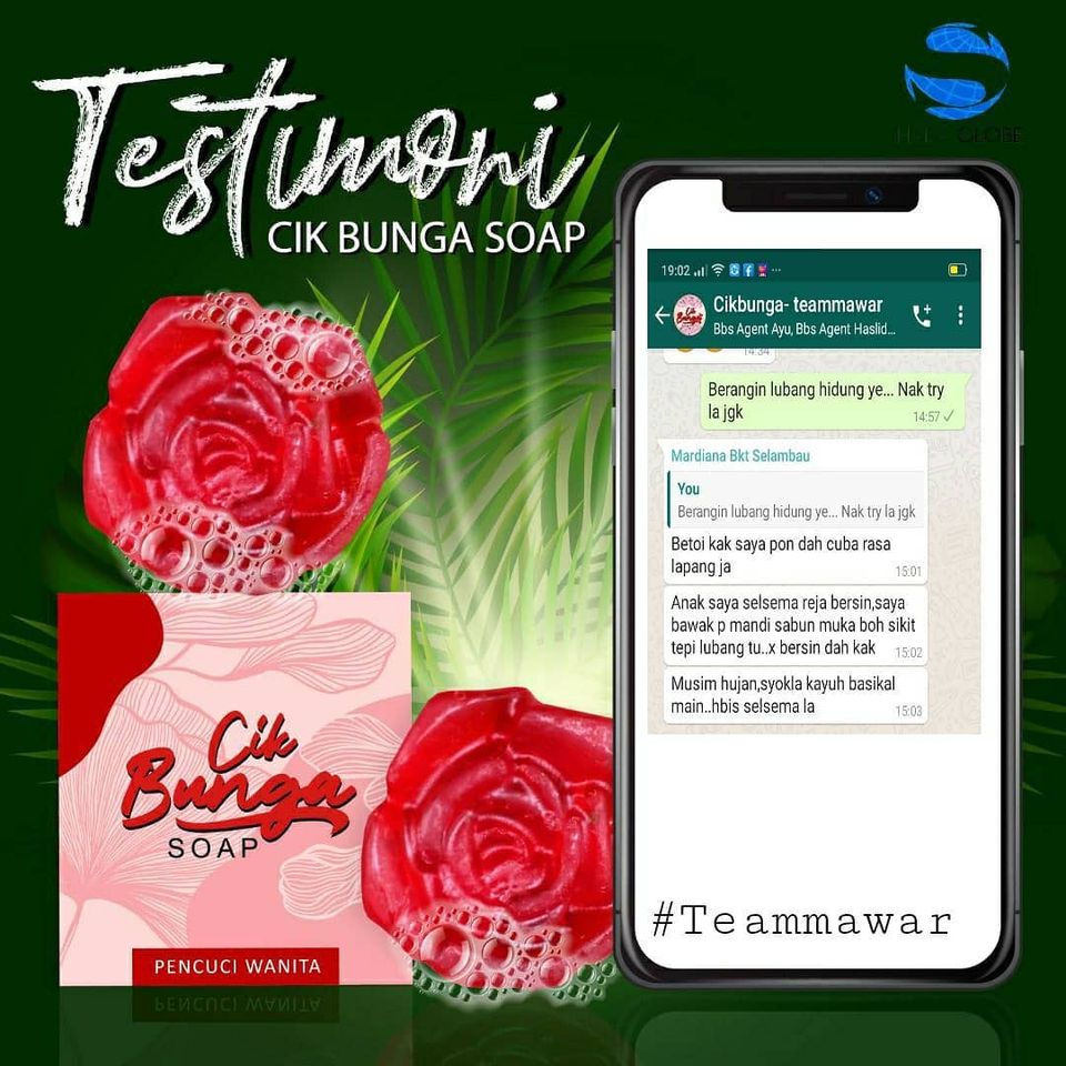 Shada Globe Enterprise: TESTIMONI SABUN CIK BUNGA SABUN PENCUCI WANITA ...