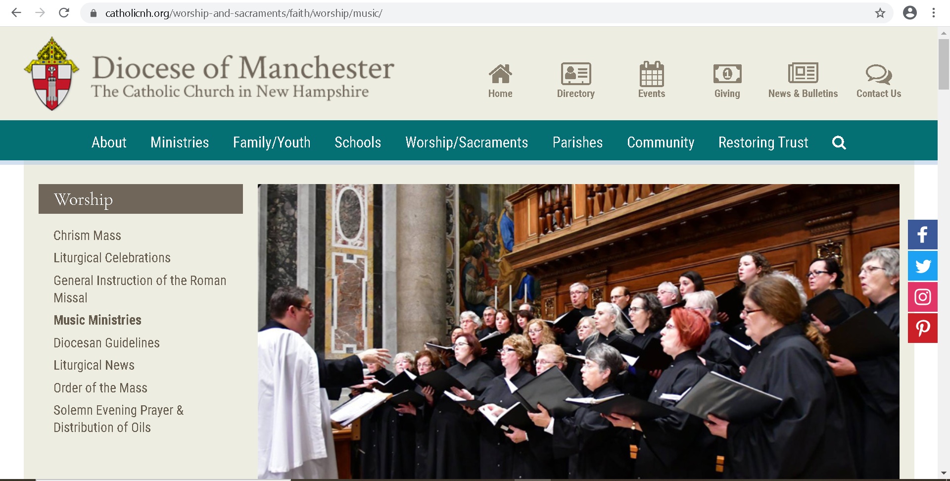 Catholic Diocese of Manchester 2023