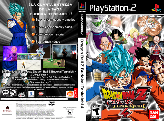 DRAGON BALL BUDOKAI TENKAICHI 4 PS2 COVER ~ Game Cover