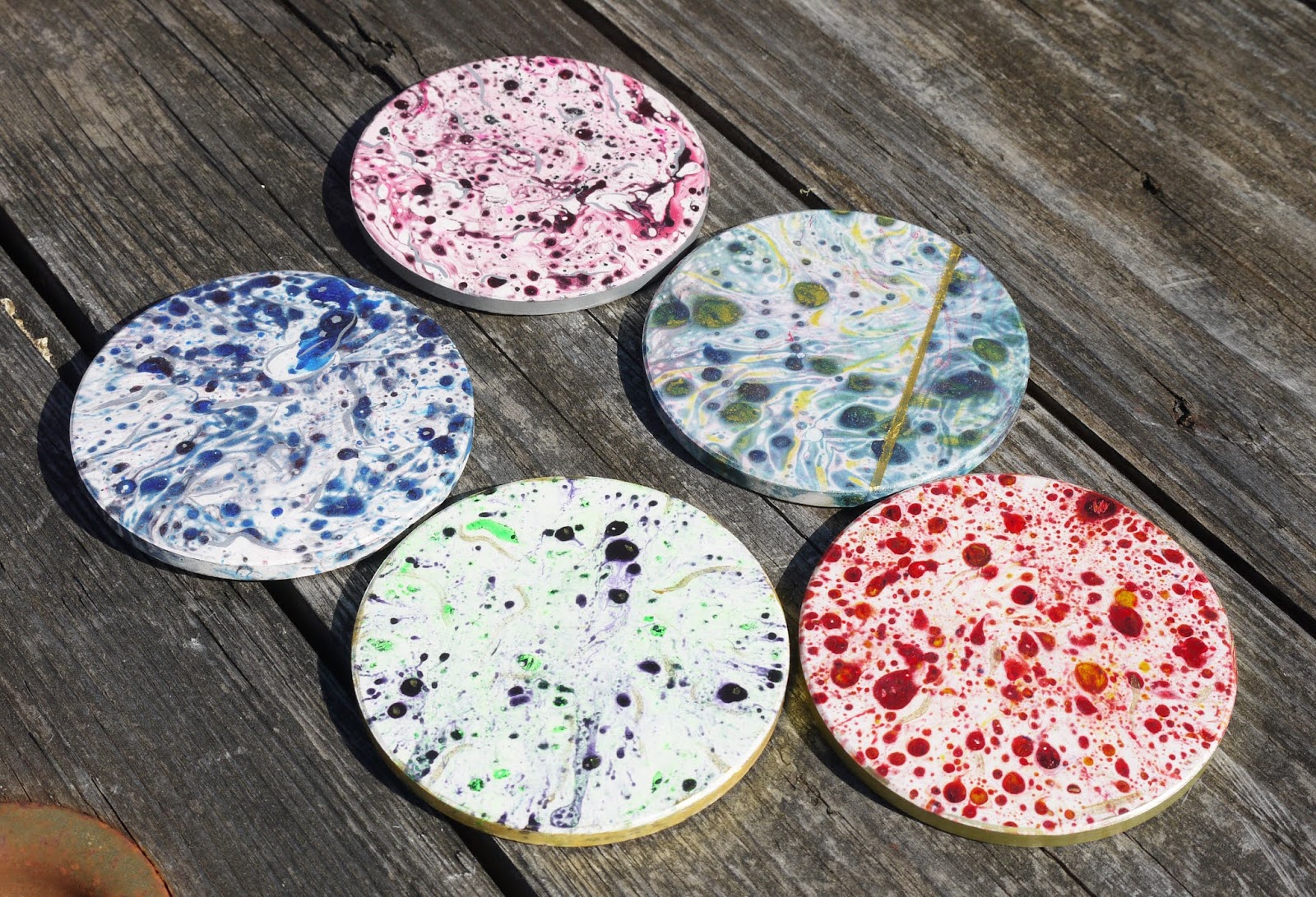 Pattern Rabbit Crafts: New Ceramic coasters