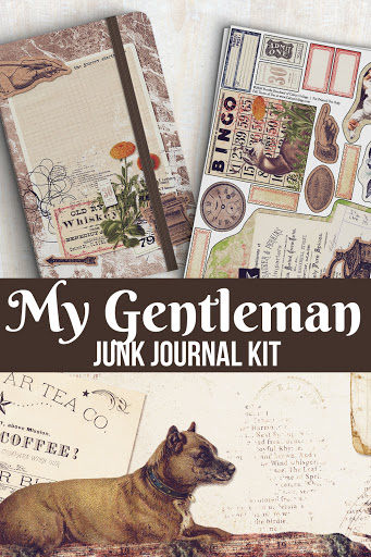 Calico Collage Junk Journal Printable Ephemera: Masculine Printables ...