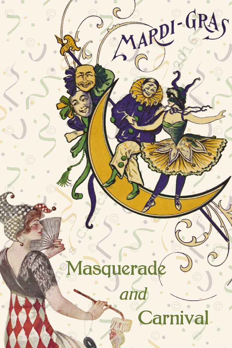 Anne's Creative Cornucopia: "Mardi Gras" - Postcard