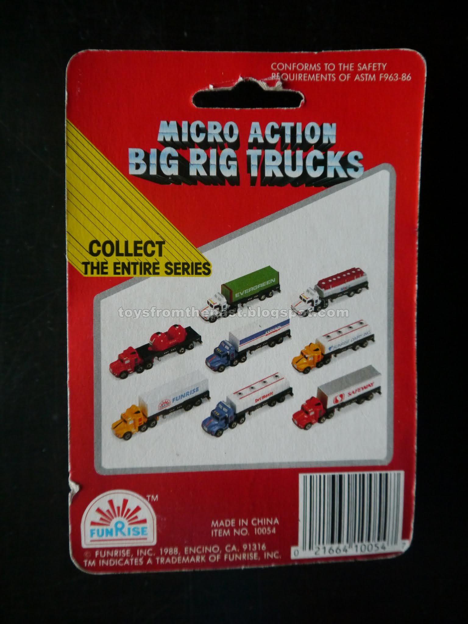 Toys from the Past: #971 MICRO ACTION/ FUNRISE – BIG RIG TRUCKS (1988)