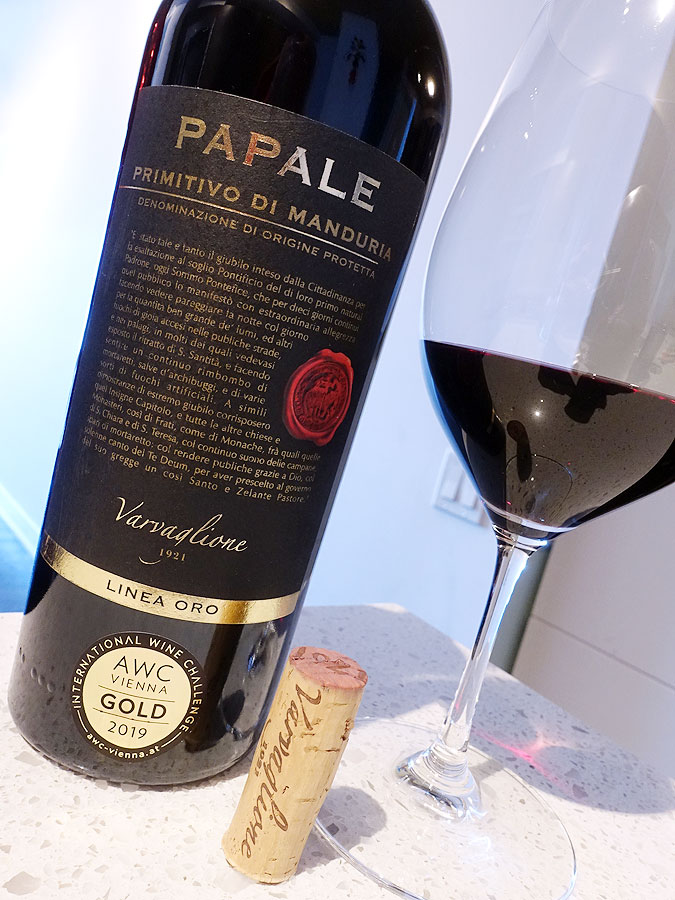 Papale Linea Oro Primitivo di Manduria 2016 (Puglia) - Wine Review