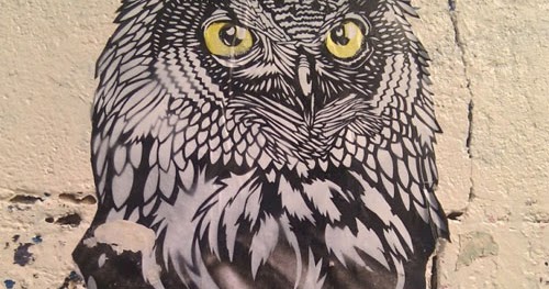 My Owl Barn: Street Art by Monkey Bird