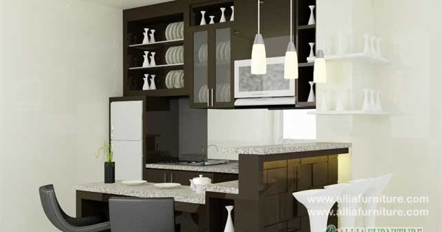 Kitchen set mini bar minimalis coffe - Allia Furniture