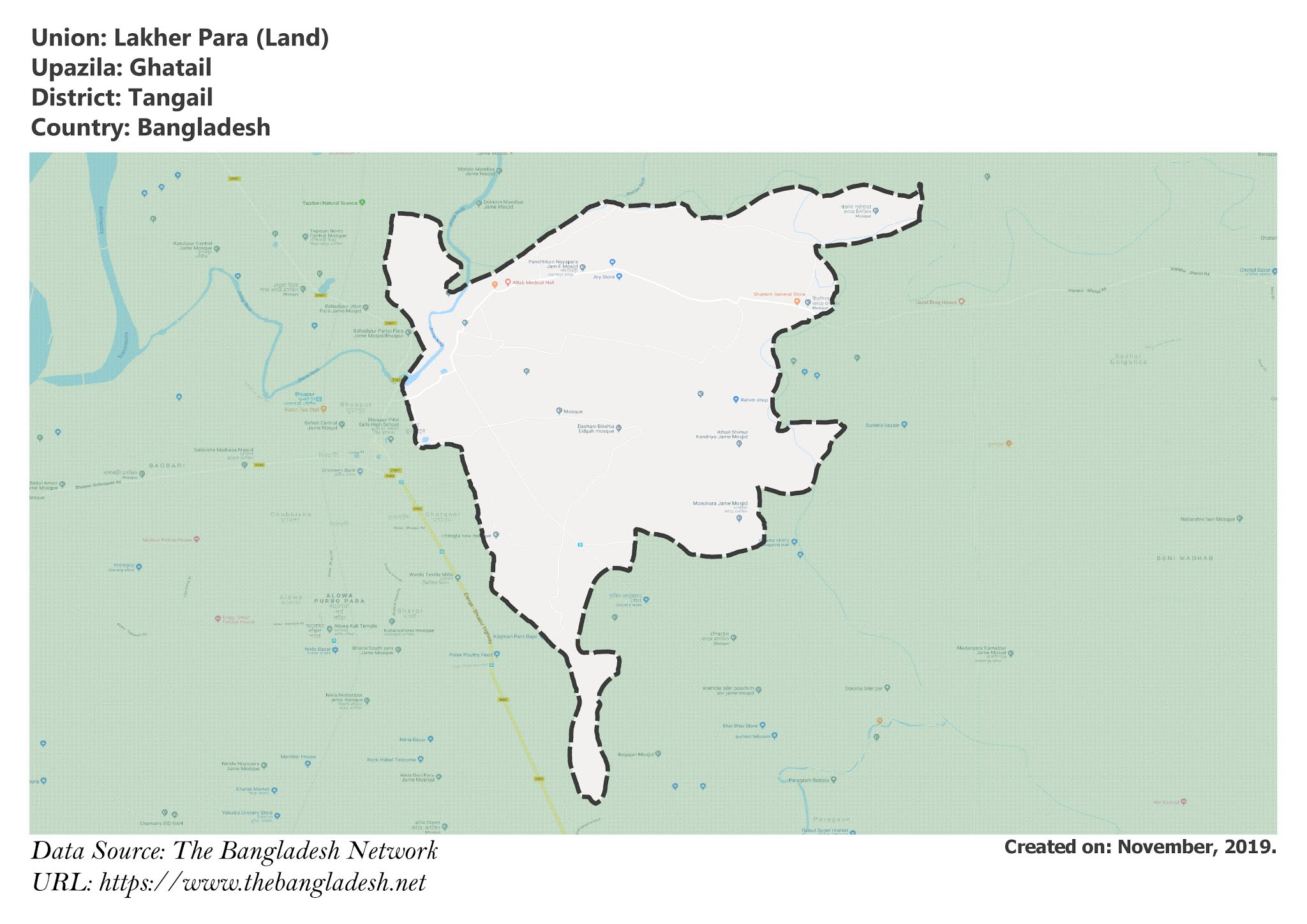 Lakher Para Union, Tangail
