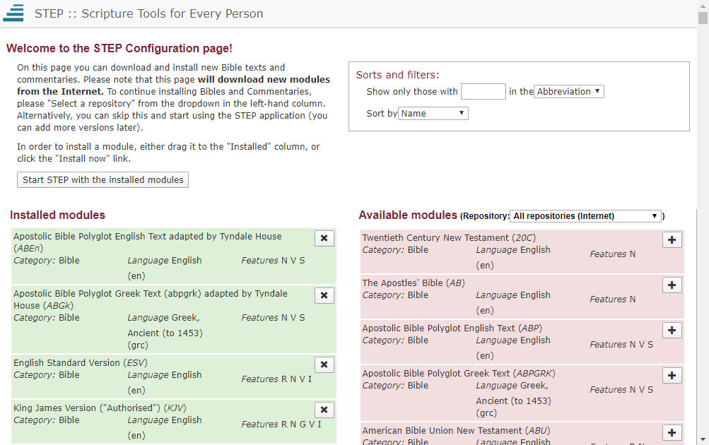 STEPBible User Guide: Getting Started