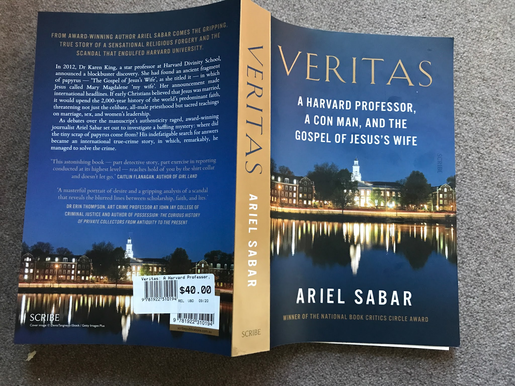 Happy Antipodean: Book review: Veritas, Ariel Sabar (2020)