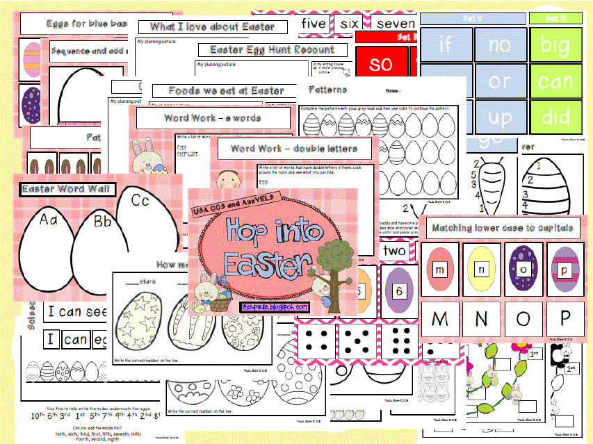 Paula's Place Teaching Resources: Hop into Easter