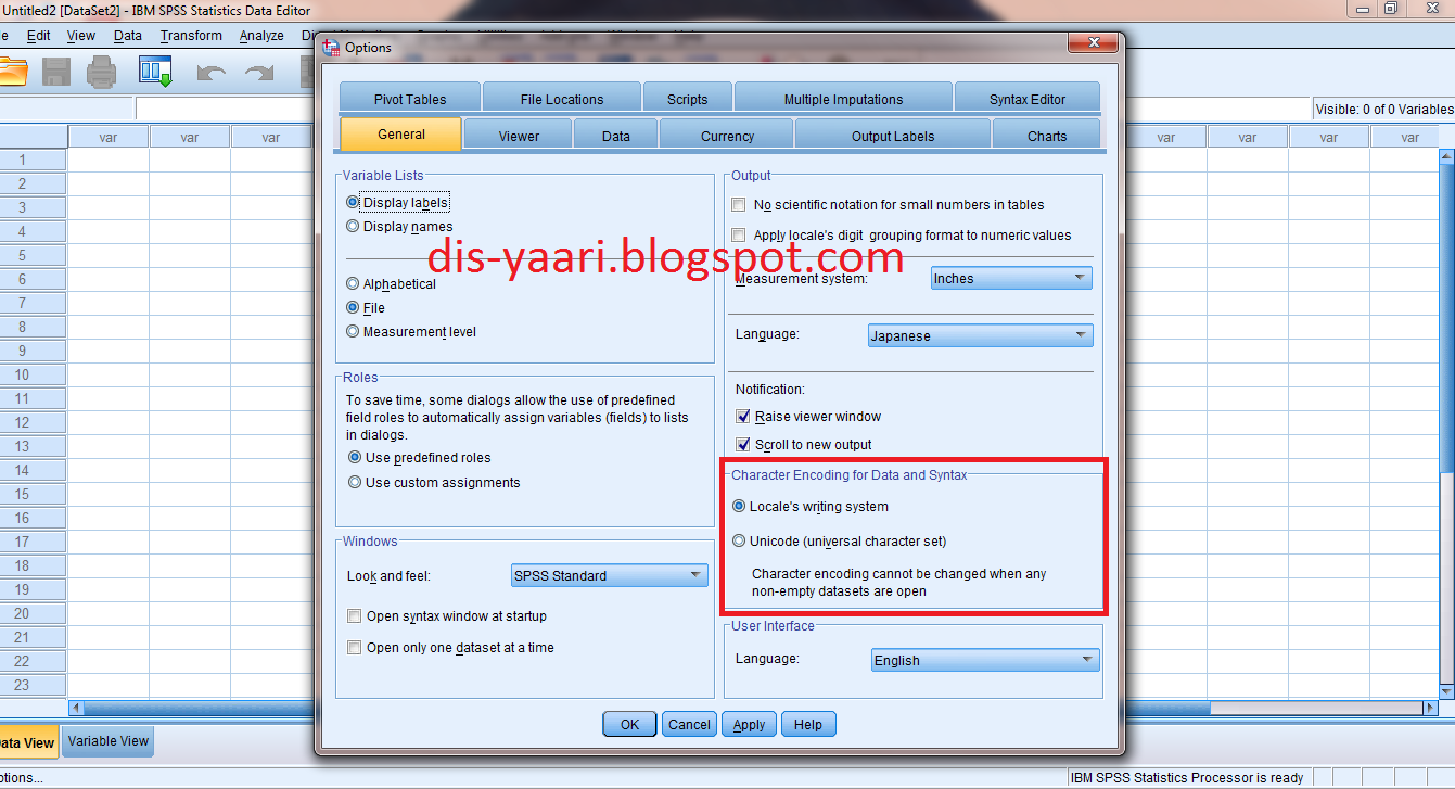 Cara Mengatasi Data View IBM SPSS Yang Penuh Tanda Tanya/Question Mark ...