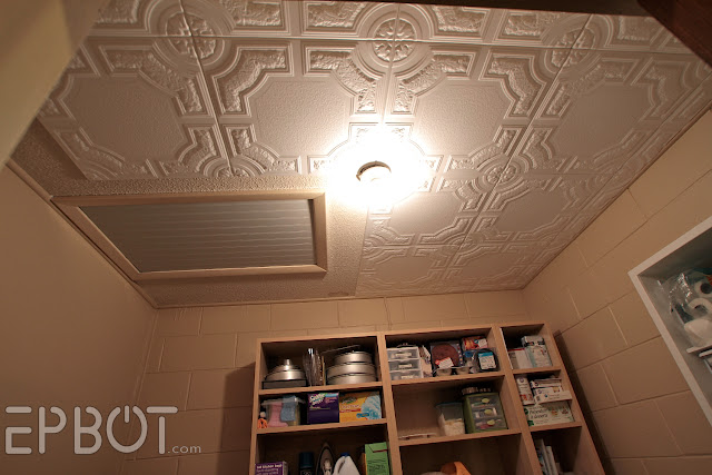 EPBOT: DIY Faux Tin Tile Ceiling
