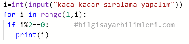 MUSTAGOR : PYTHON ÖRNEKLERİ