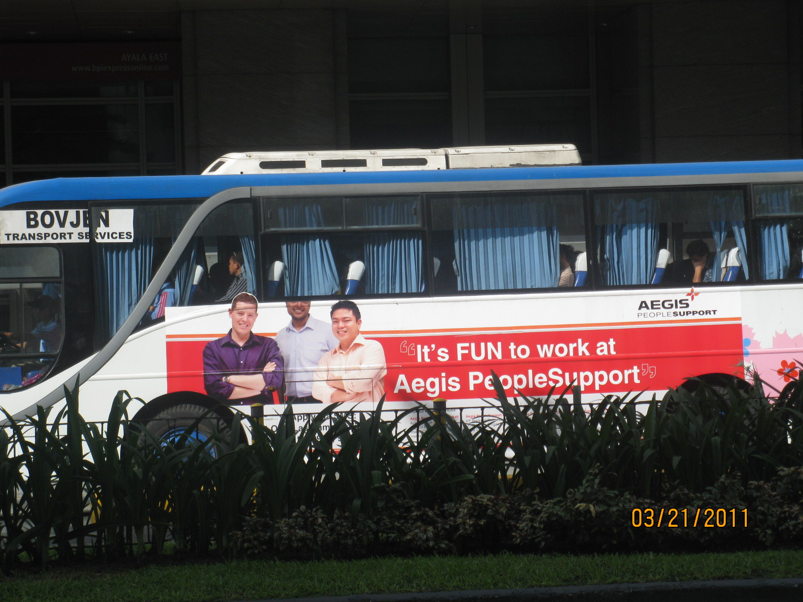 Bus Ads in the Philippines: AEGIS PeopleSupport
