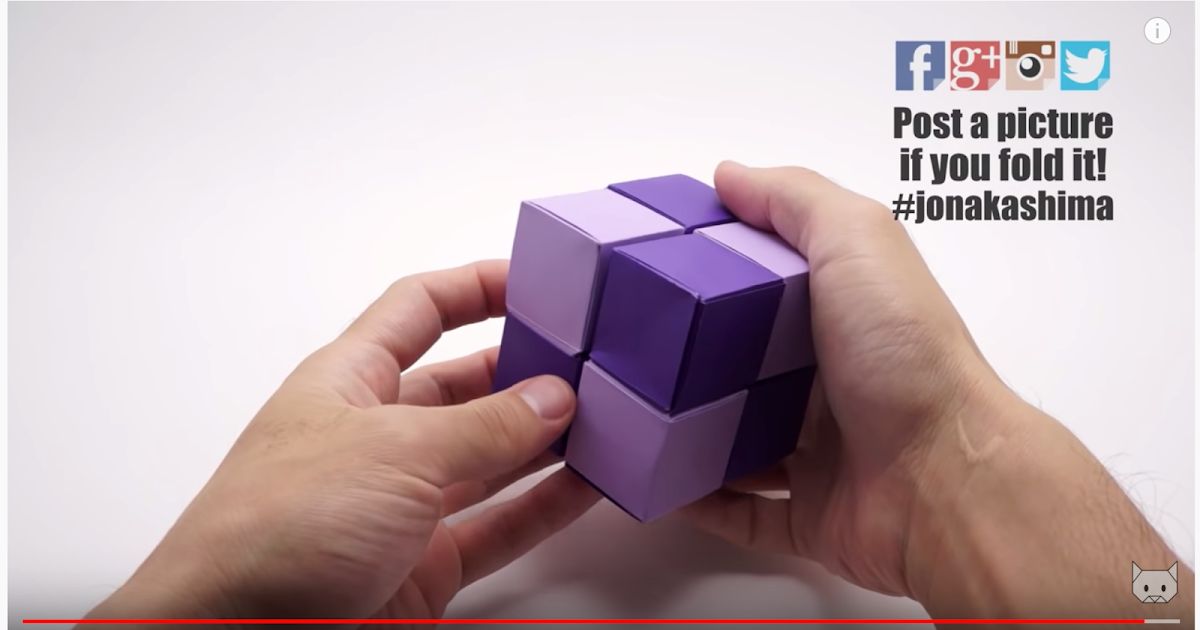 Origami: Infinity cube by Jo Nakashima