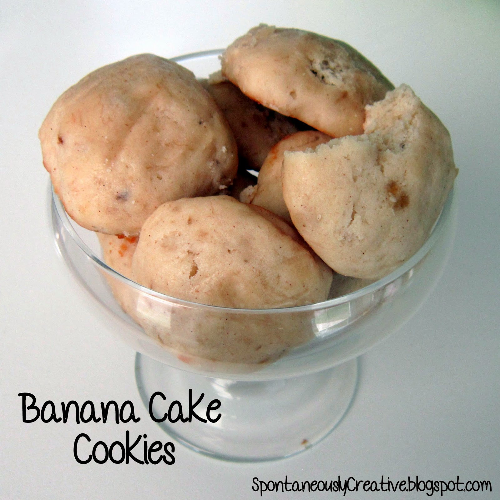 Spontaneously Creative: Banana Cake Cookies