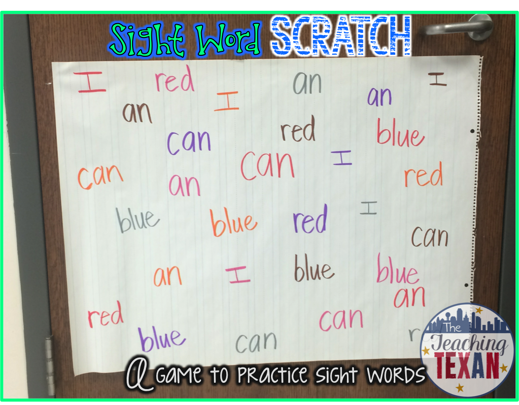 Monday Motivation: Sight Word Scratch! – The Teaching Texan