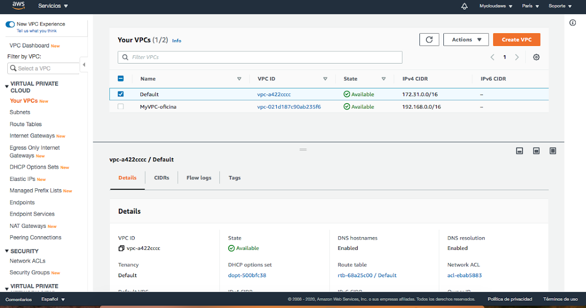 El poder de 01100011 Unix-FreeBSD: AWS - VPC - Subnet - Routing Table - IGW