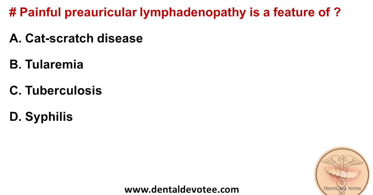 Dentosphere : World of Dentistry: Painful preauricular lymphadenopathy ...