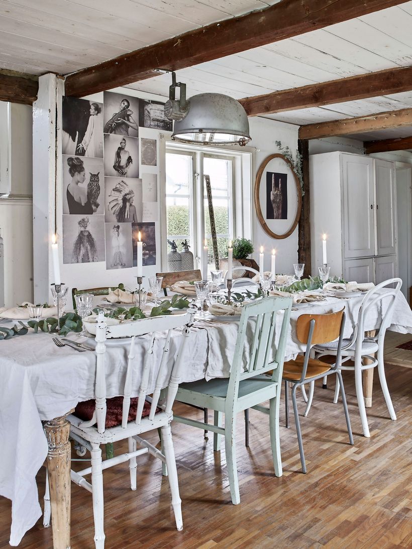The charm of a Nordic rustic cottage