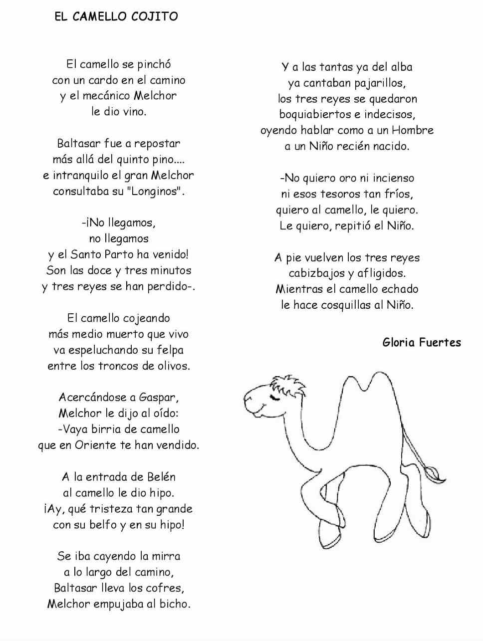 GLORIA FUERTES EN EL CEIP SAN JOSÉ DE CALAMONTE: TEXTOS POESÍAS