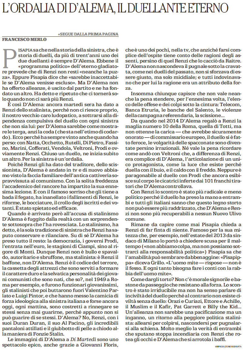 materialismo storico: L'irrefrenabile amore matteo, merlo e pigliore ...