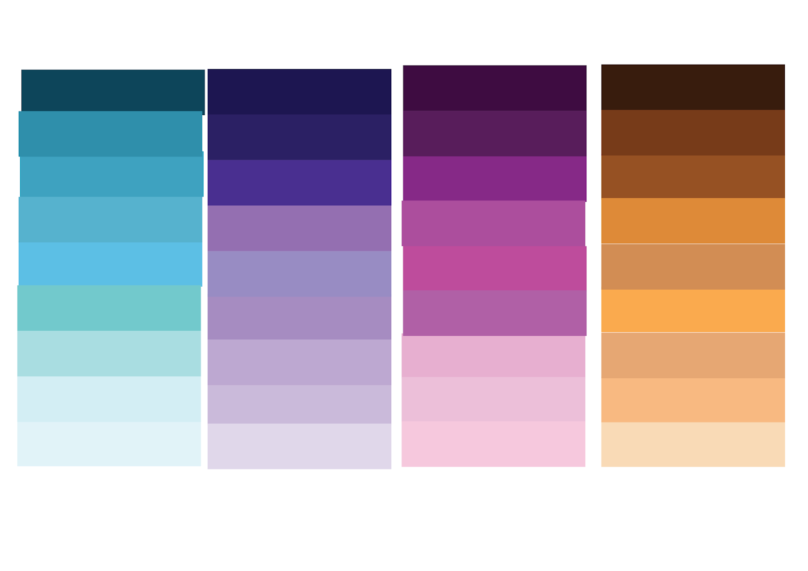 Free Download Pallet Warna WPAP Design | Illustrator - Photoshop