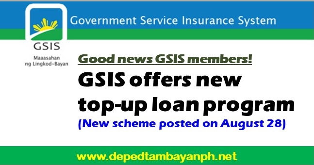 GSIS offers new top-up loan program - Deped Tambayan