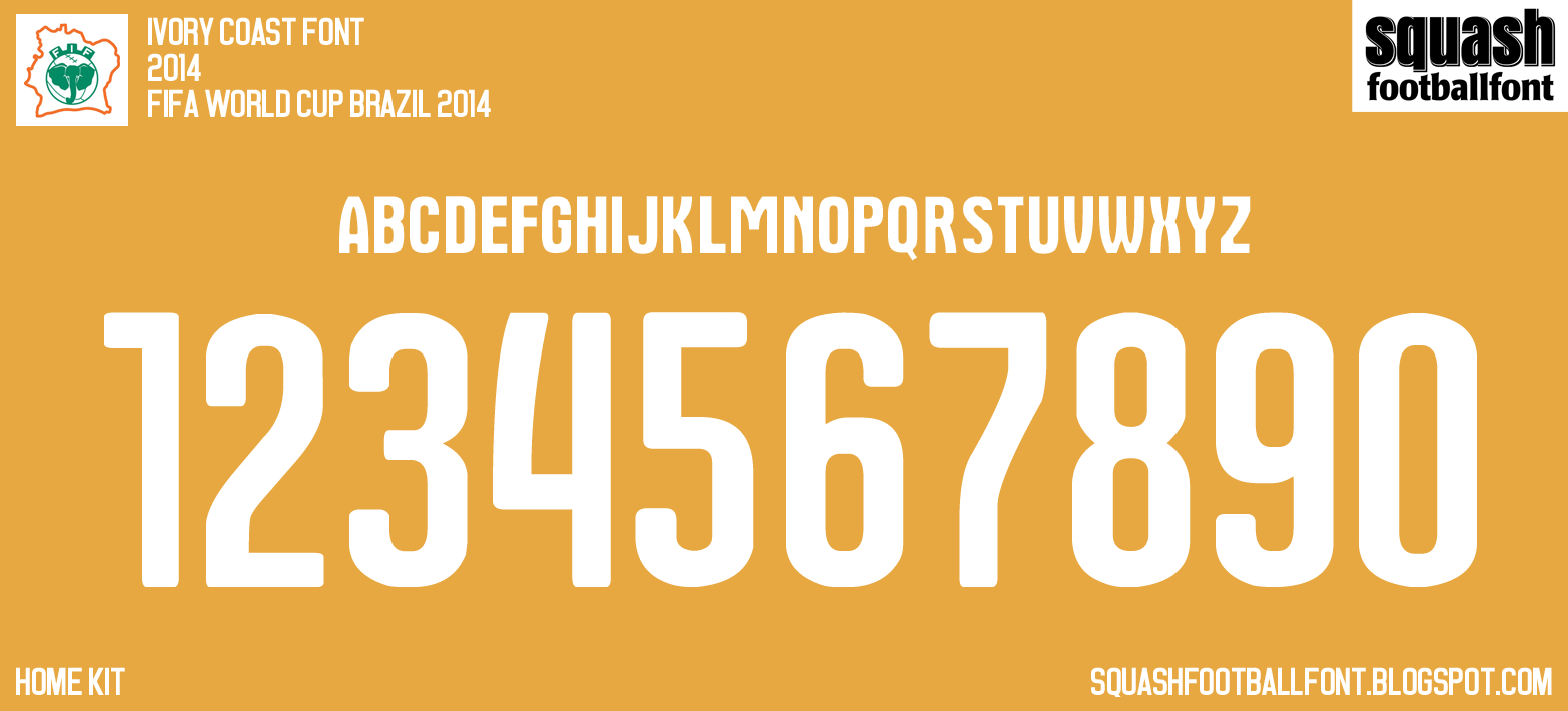 SFF: Ivory Coast World Cup 2014 Font