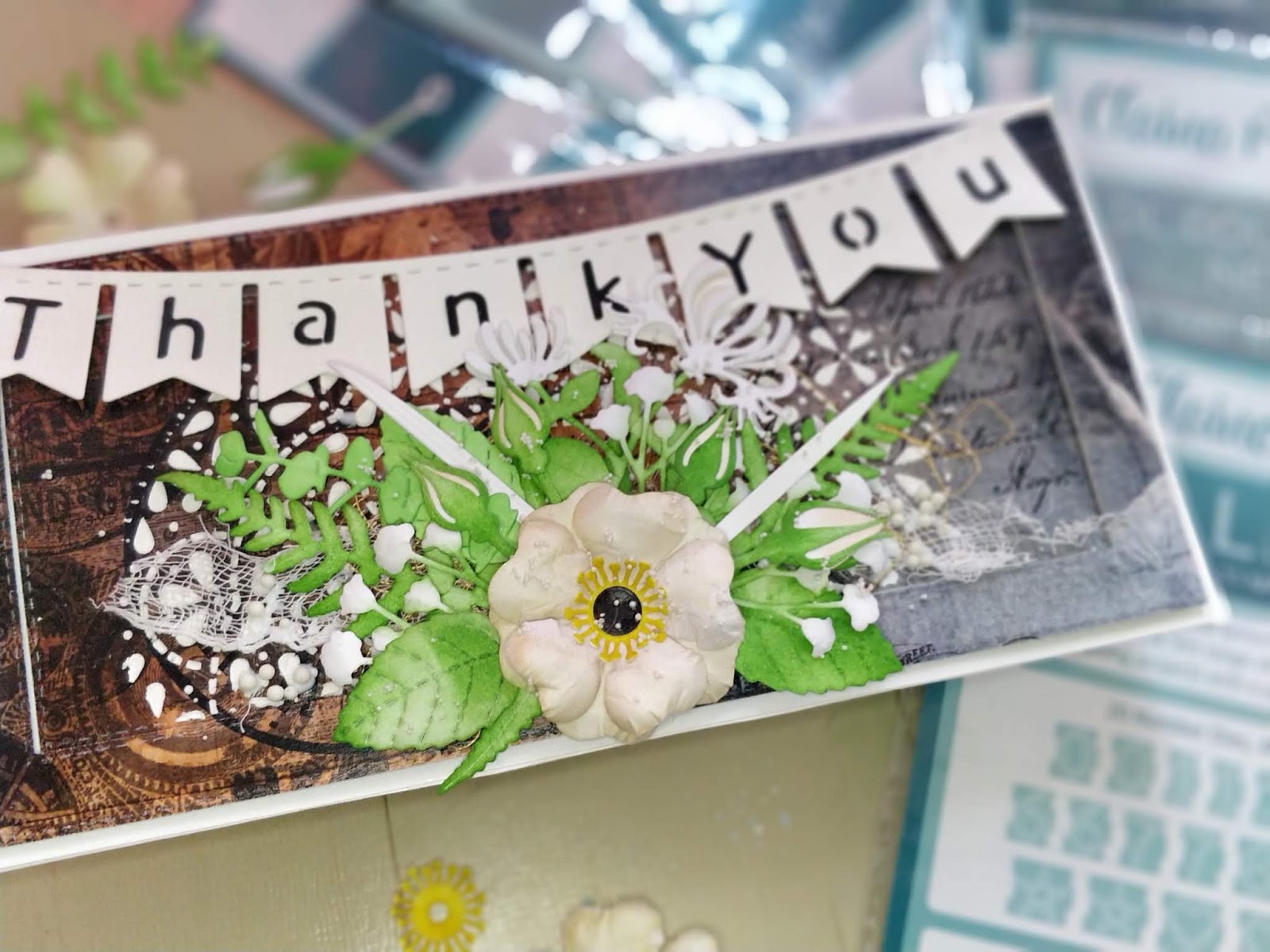 Adhiraacreations: Thank you card tutorial