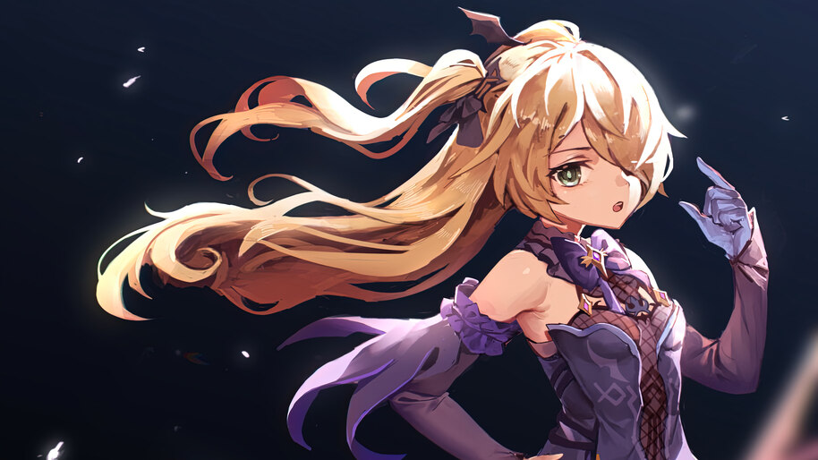 #8.1653, Genshin Impact, Fischl, 4K Wallpaper PC Desktop